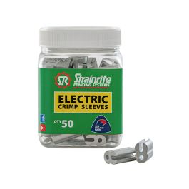 Strainrite Crimp Sleeves 1.6mm to 2.5mm electric fence wire x 50 NEW