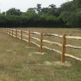 Cleft Chestnut/Sawn Post & Rail Kit