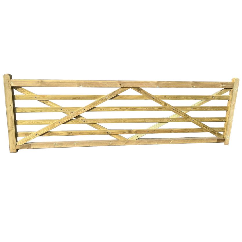 Heavy Bottom Rail Wooden Gate