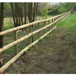 Half Round Peeled / Machined Post and Rail