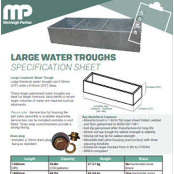 Product Specification Sheets